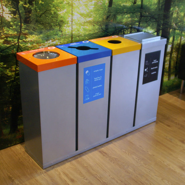 Box Cycle Quad Recycling Bin | Wybone