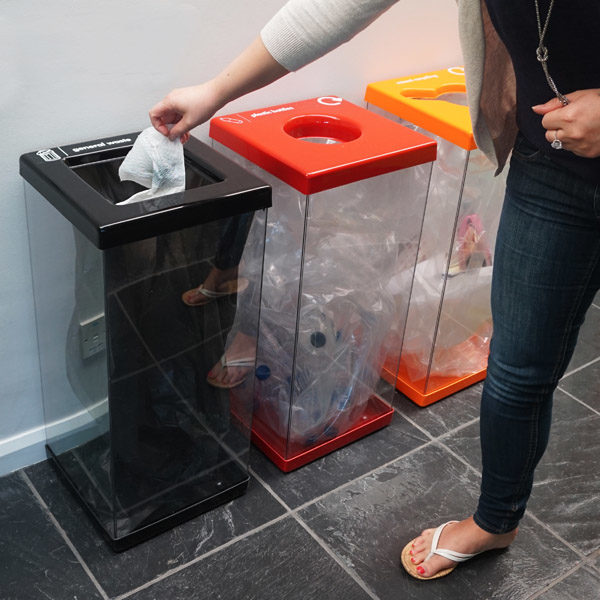 Box Cycle Single Recycling Bin | Wybone