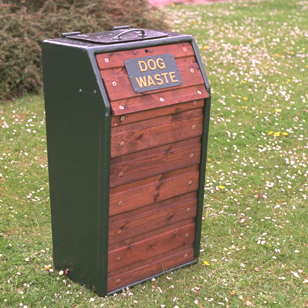 WDB/7D Timber Fronted Dog Waste Bin | Wybone