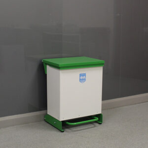 42 Litre Metal Fixed Body Clinical Waste Bin | Wybone
