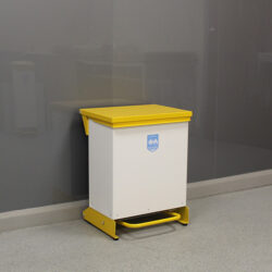 42 Litre Metal Fixed Body Clinical Waste Bin | Wybone