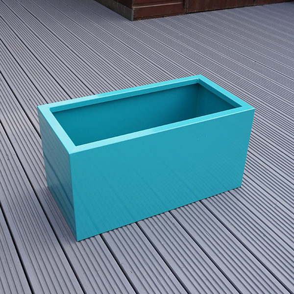 Turquoise Rectangular Flower Planter | Wybone
