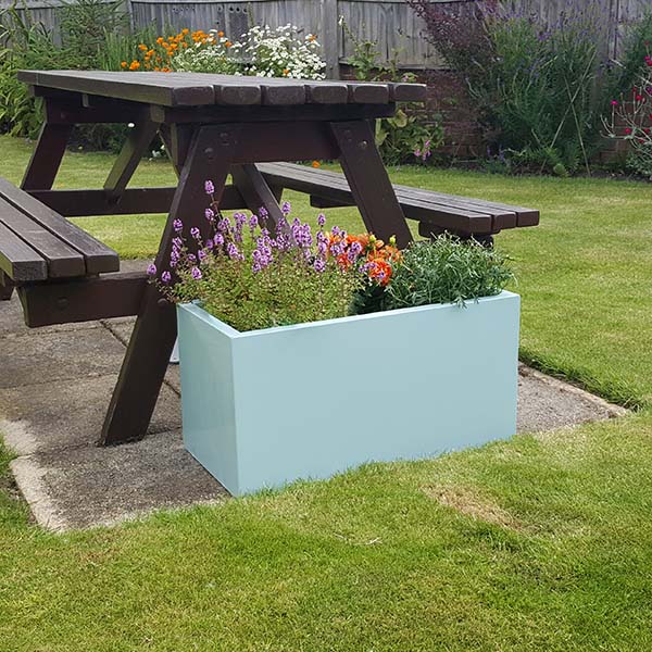 Pastel Green Rectangular Flower Planter | Wybone