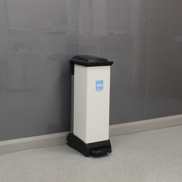 28 Litre Capsule Plastic Clinical Waste Bin in Black (Express) | Wybone
