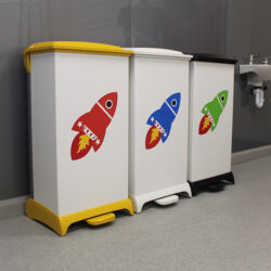 Rocket Capsule Plastic Clinical Waste Bin | Wybone