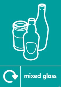 A4 Vinyl Stickers - Various Waste and Recycling Stickers | Wybone