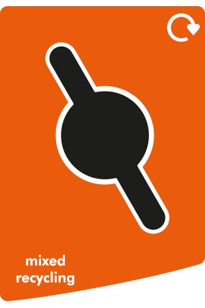 Console Triple Recycling Bin | Wybone