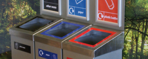 Box Cycle Double Recycling Bin