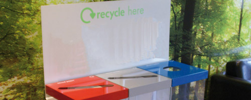 Box Cycle Double Recycling Bin