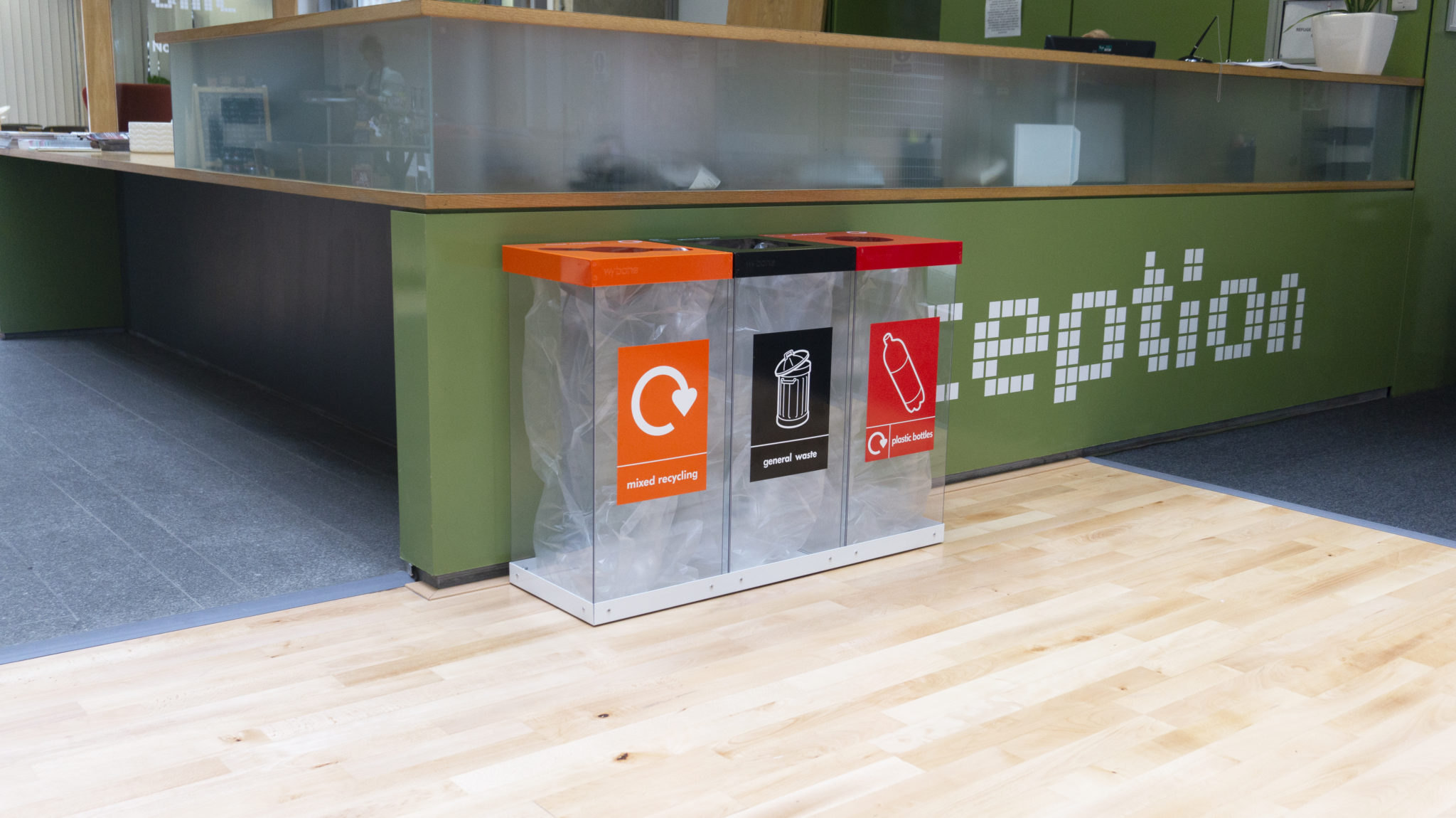 Box Cycle Triple Recycling Bin | Wybone